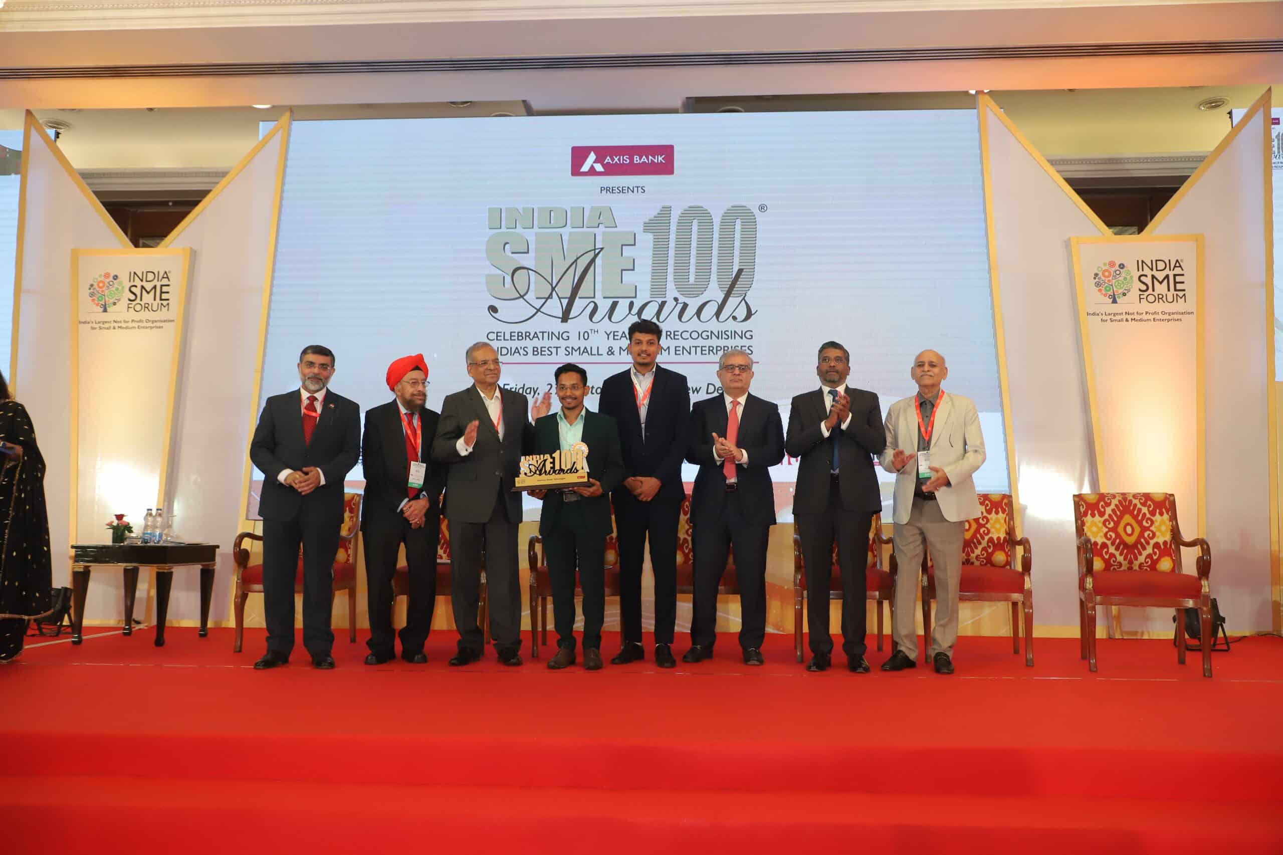 Developer Bazaar Technologies Wins India’s Most Prestegious SME Award |India SME 100 Award 2023